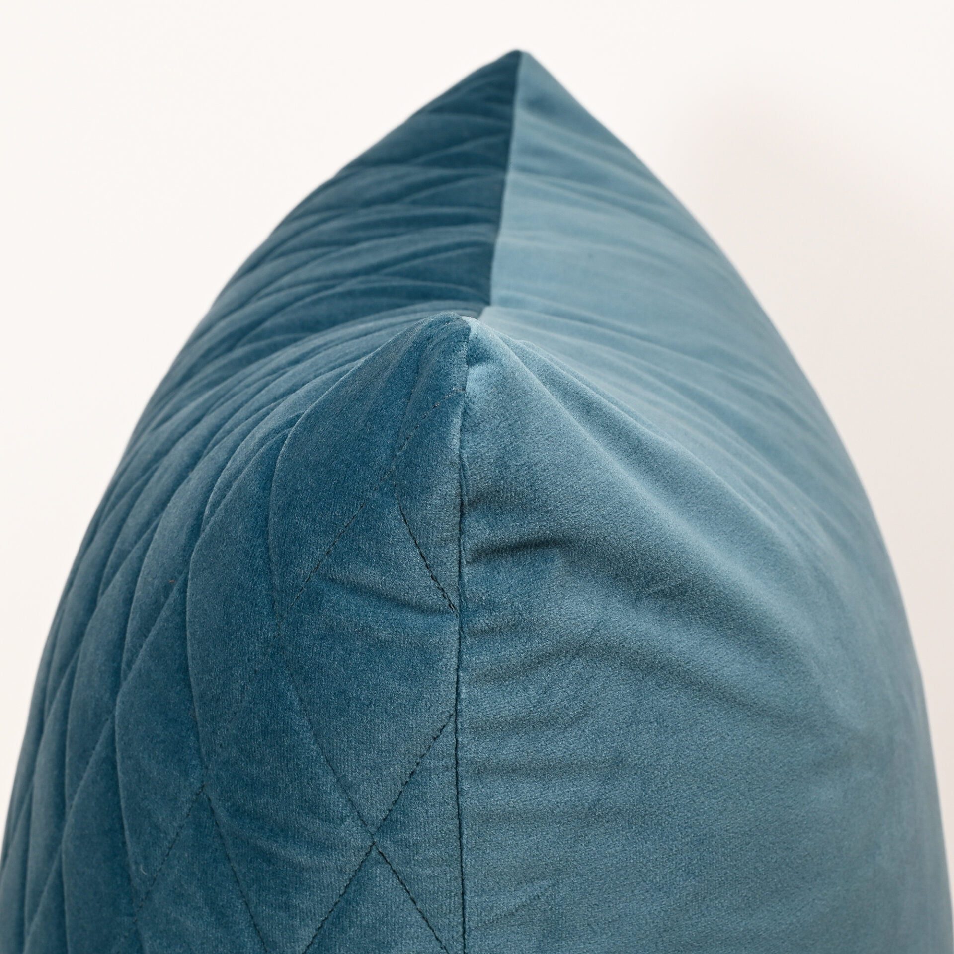 Steel Blue Velvet Cushion