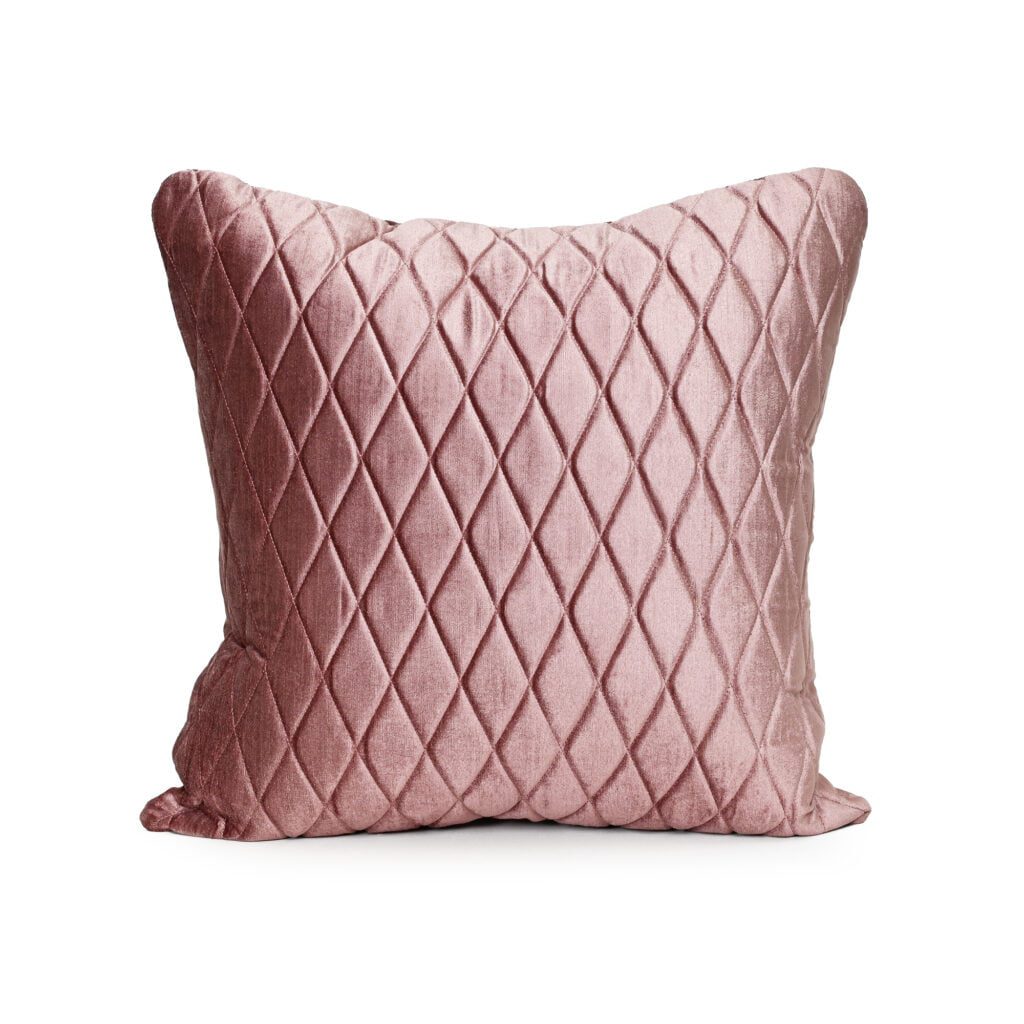 Vintage Rose Pink Velvet Cushion