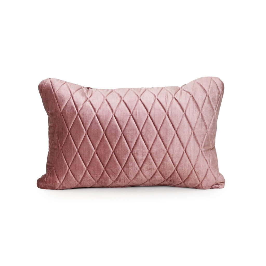 Vintage Rose Pink Velvet Cushion