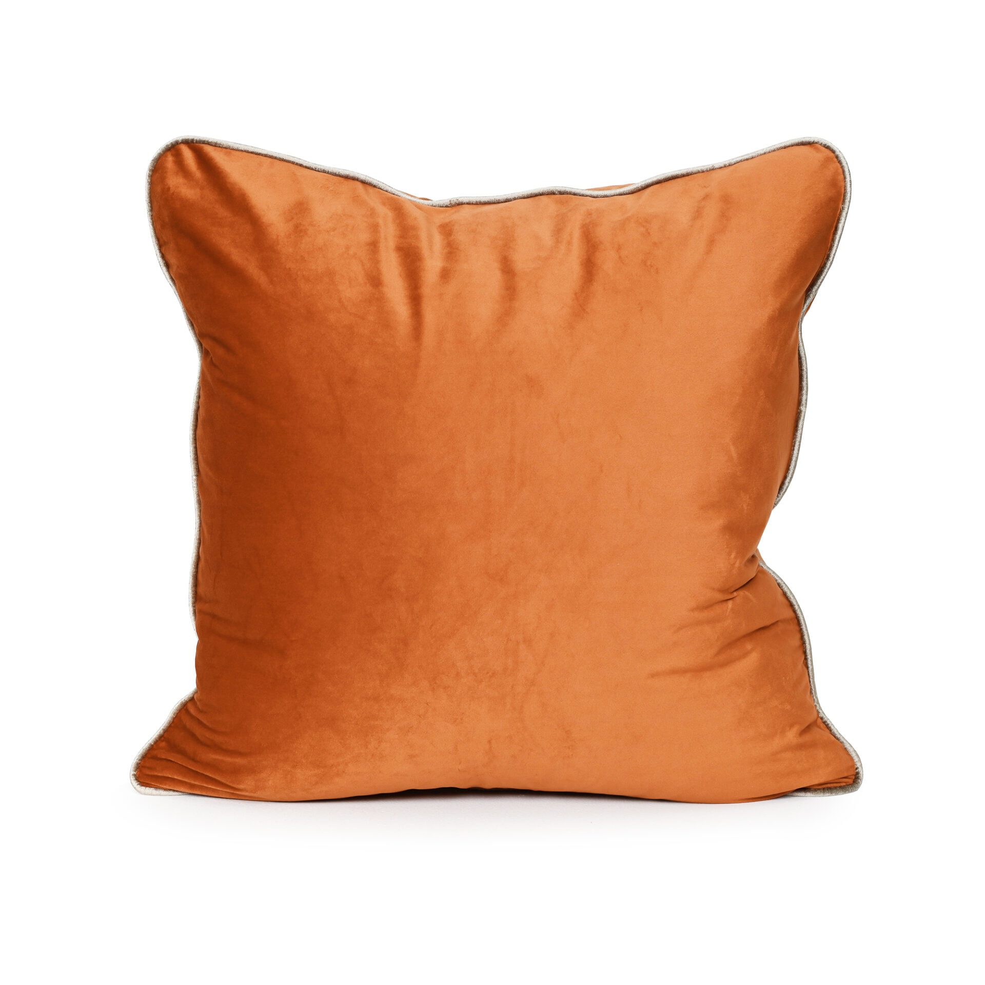 Burnt Orange Velvet Cushion