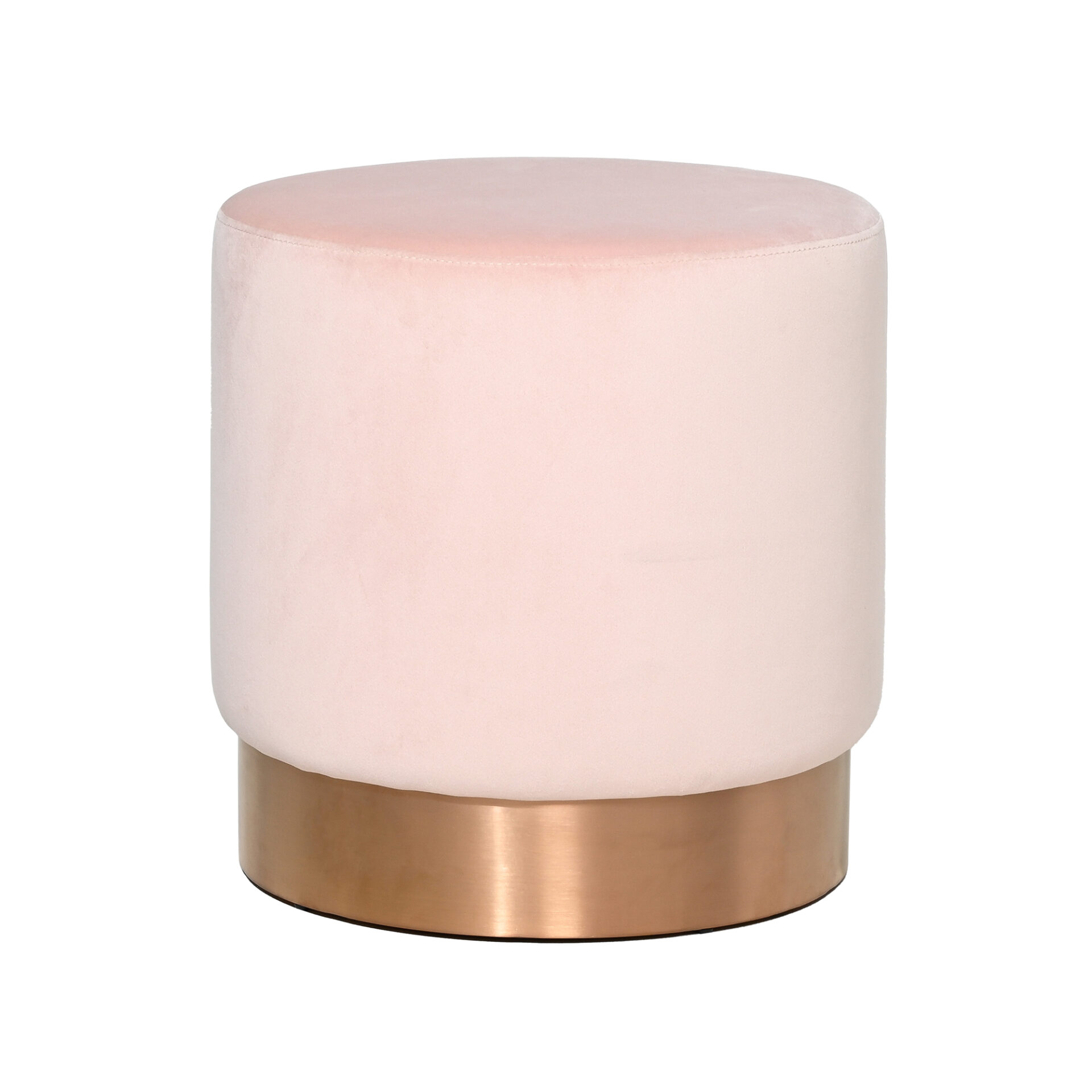 Round Pink Ottoman