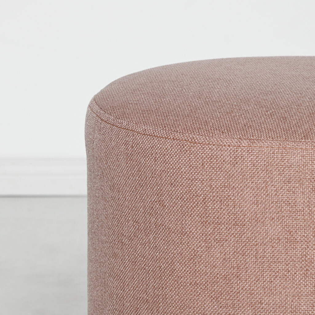 Round Pink Ottoman