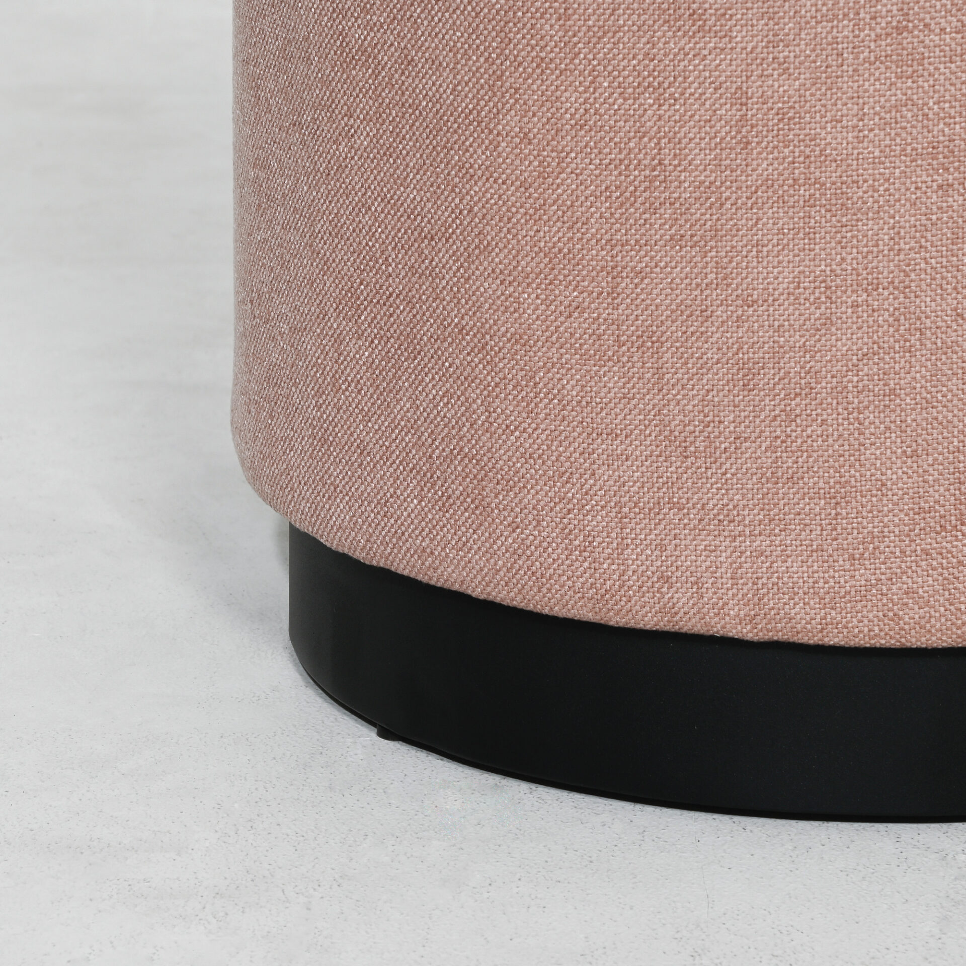 Round Pink Ottoman