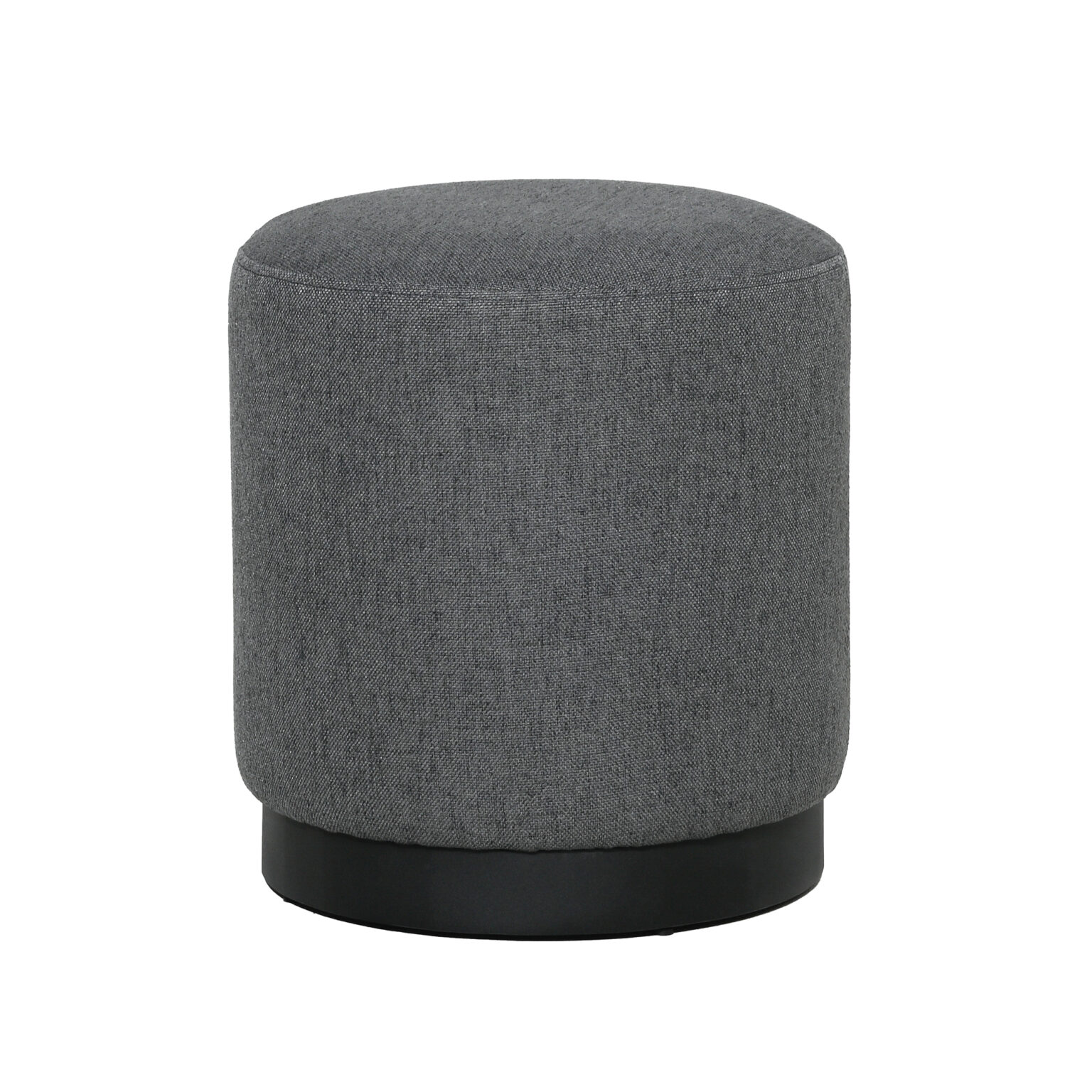 Round Grey Ottoman