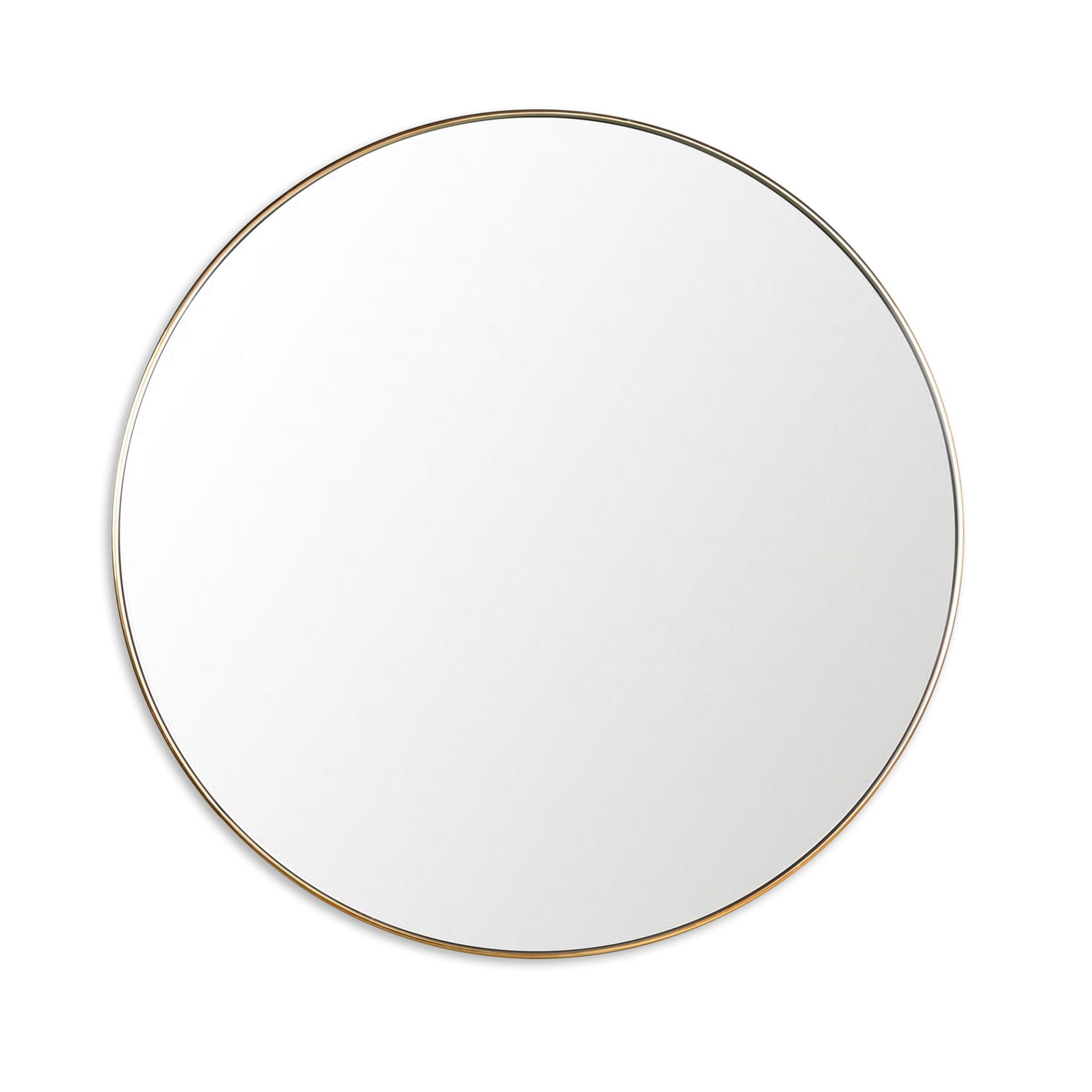 Gold Round mirror
