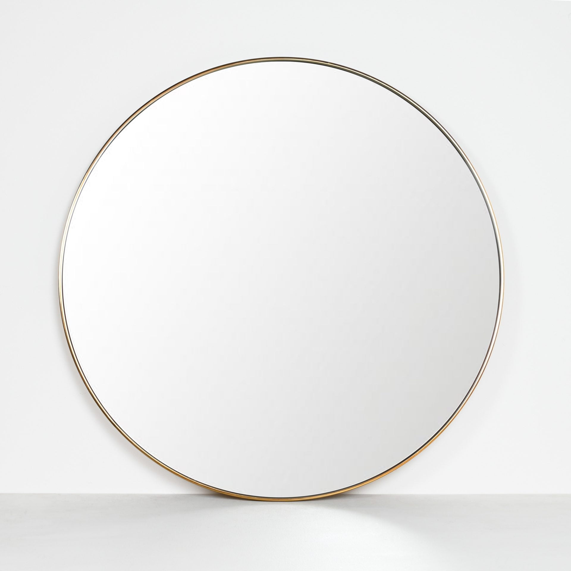 Gold Round mirror