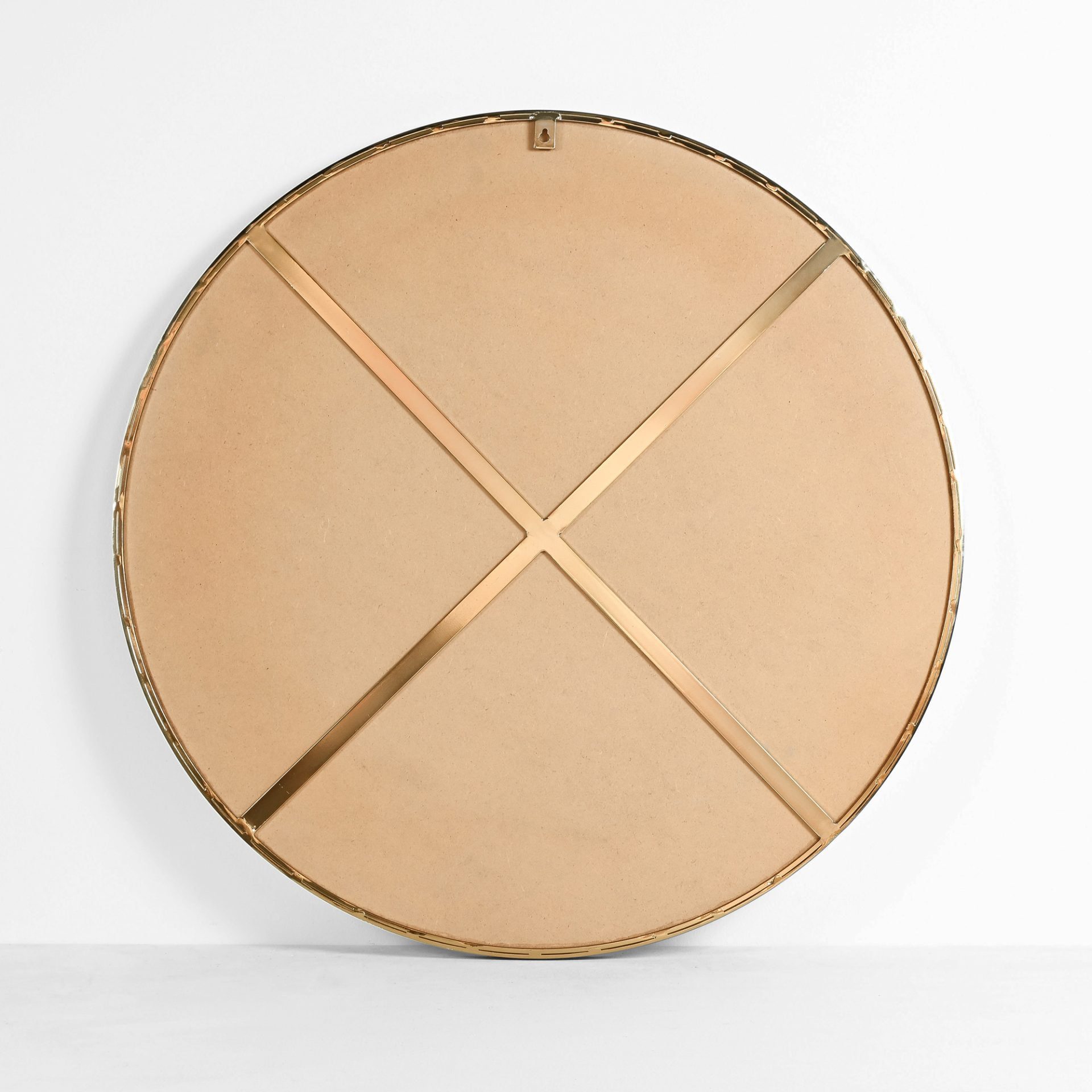 Gold Round mirror
