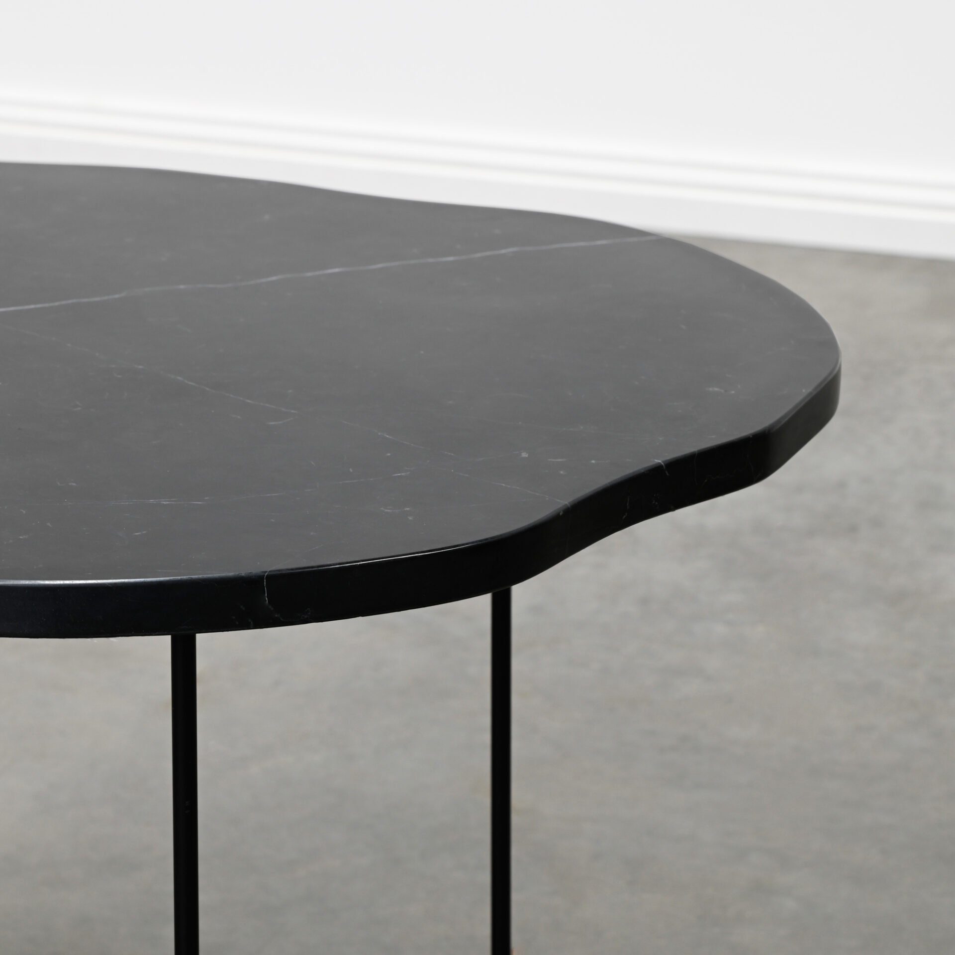 Black marble coffee table