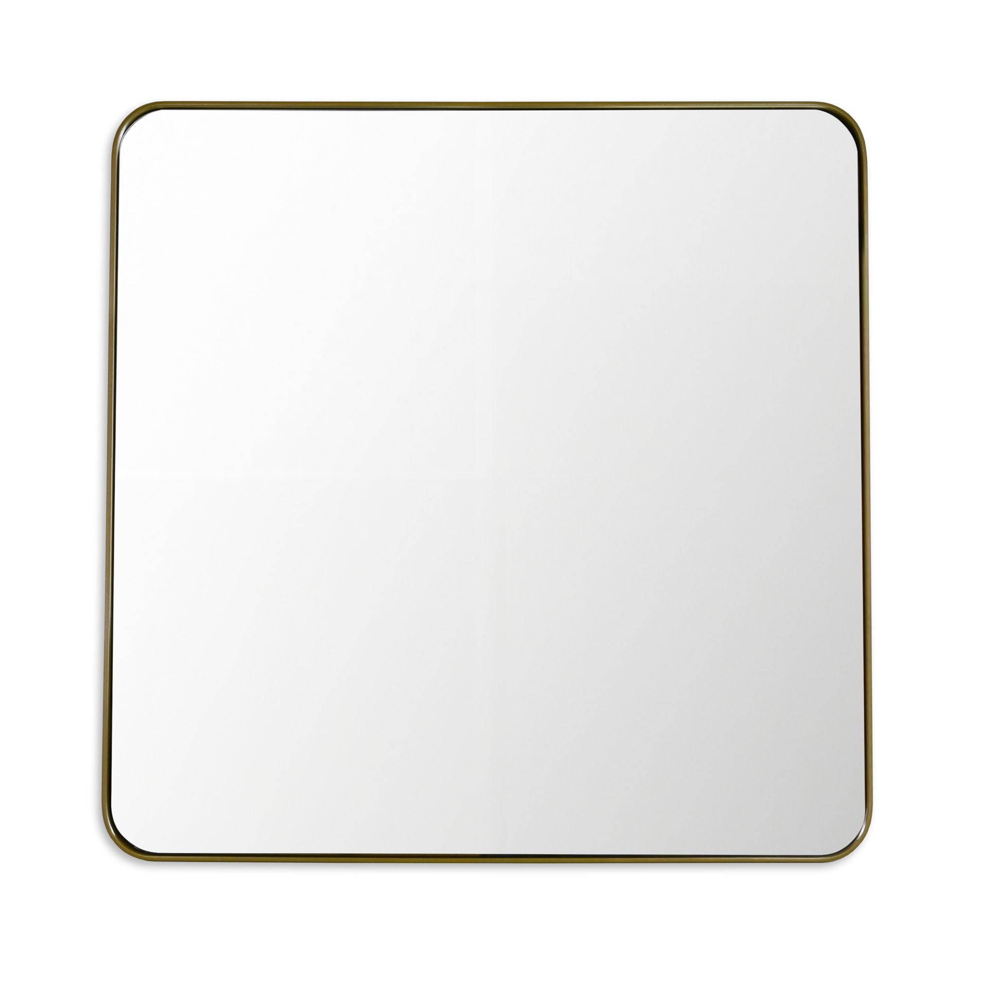 Gold square mirror
