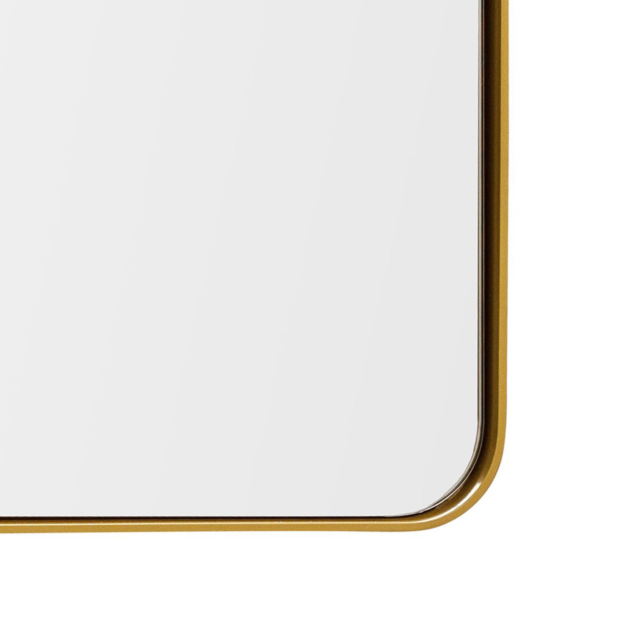 Gold square mirror