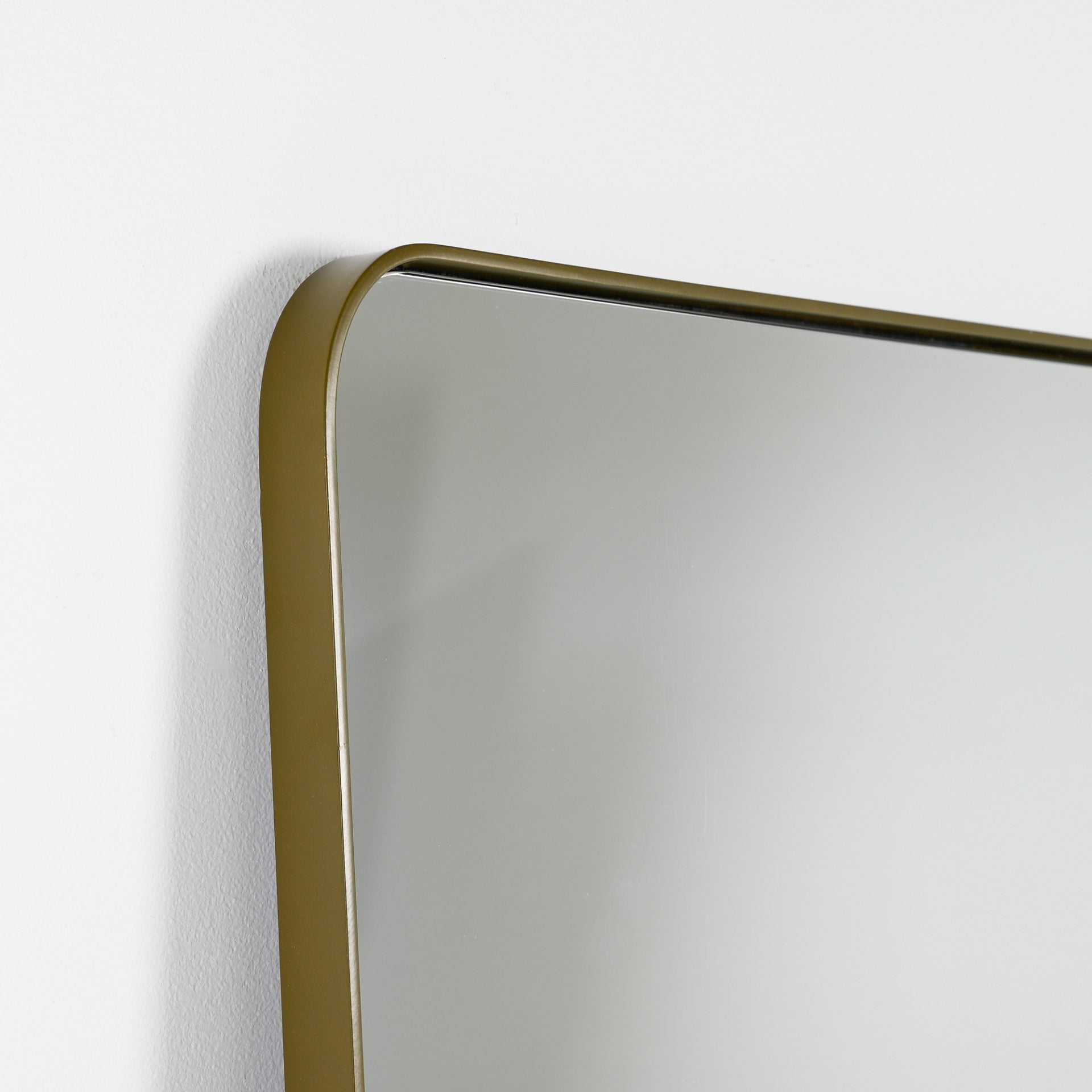 Gold square mirror