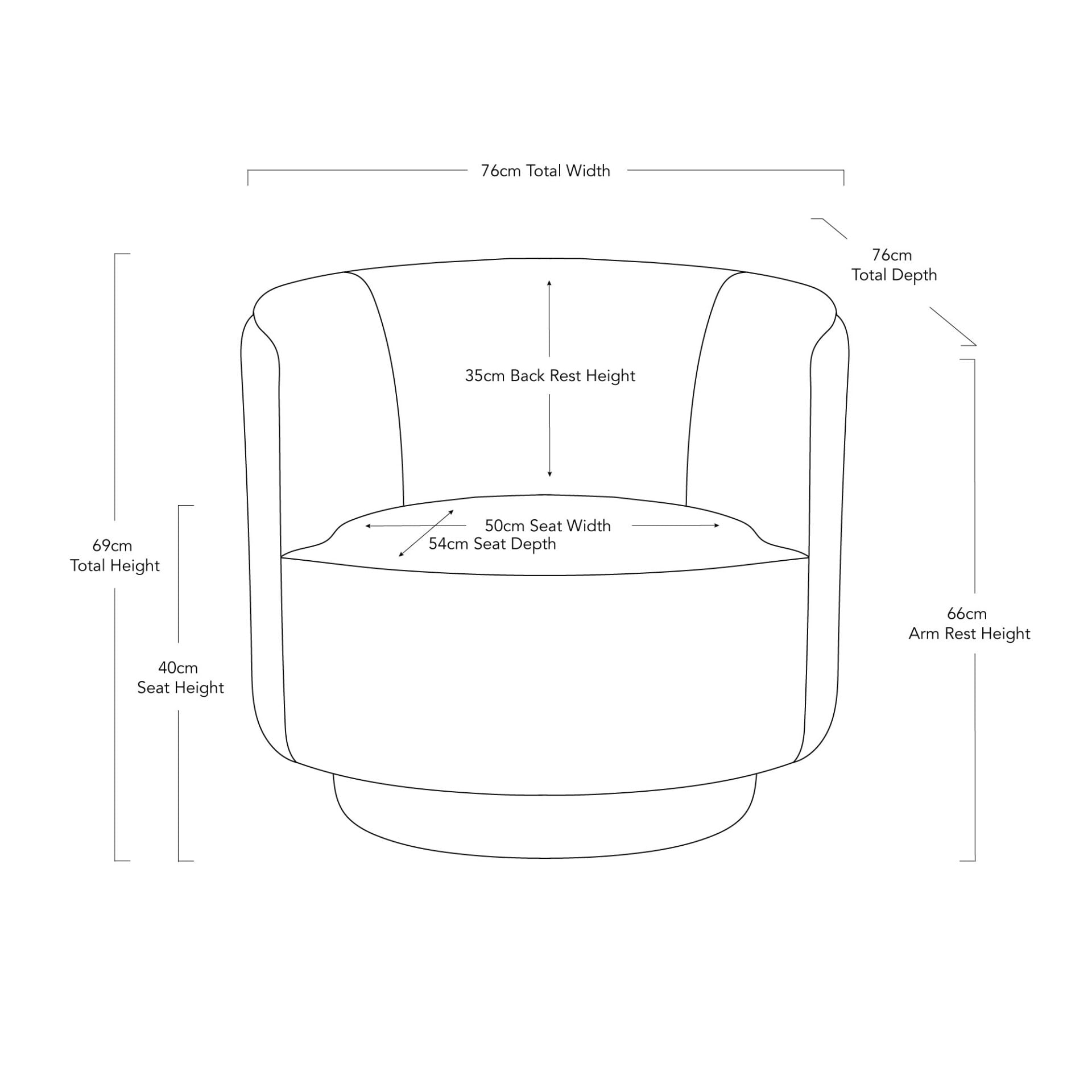 Beige Swivel Chair