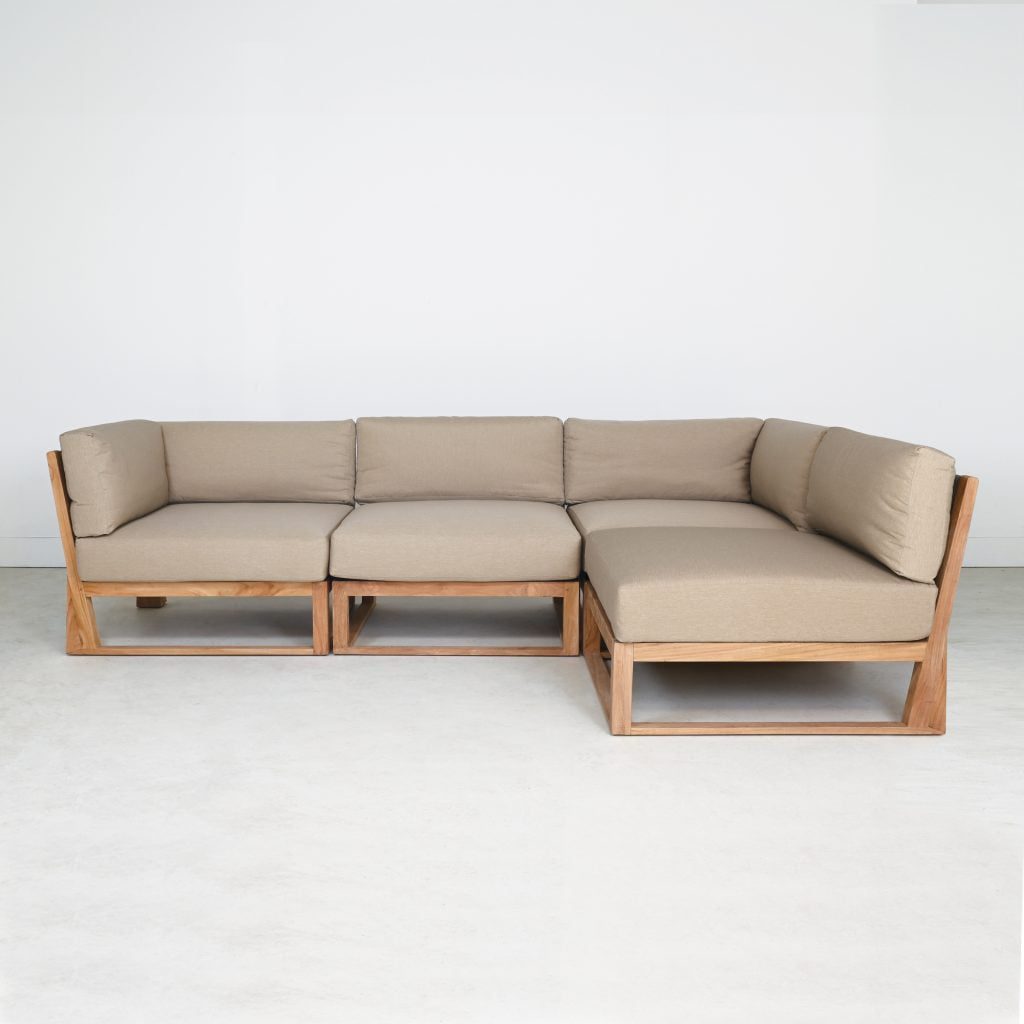 Wood outdoor modular lounge