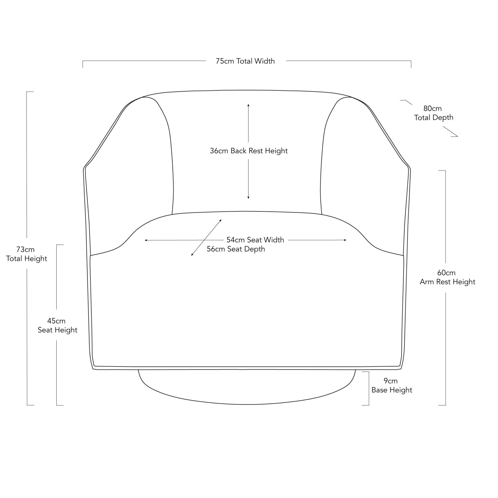 Olive Green Swivel Chair