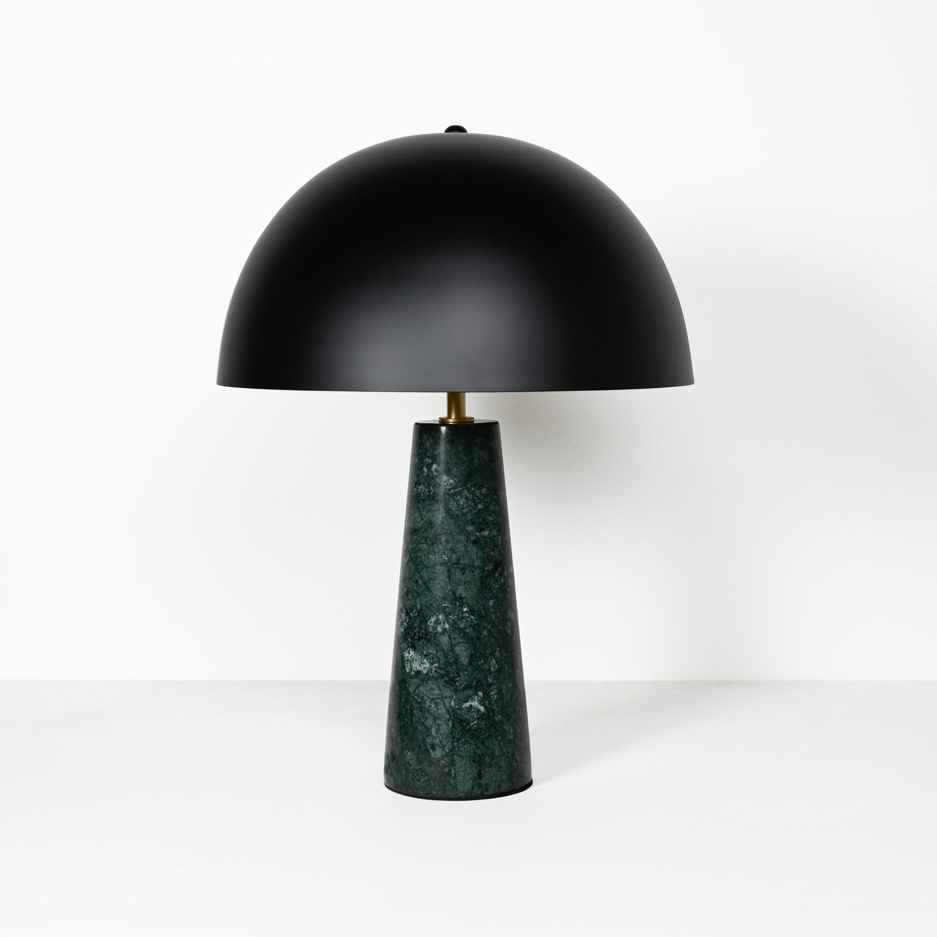 Green marble table lamp