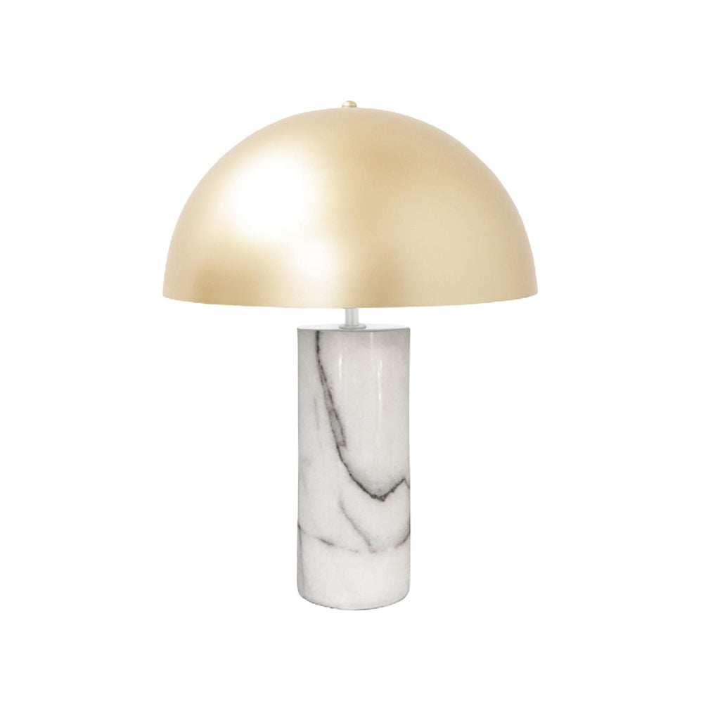White marble table lamp