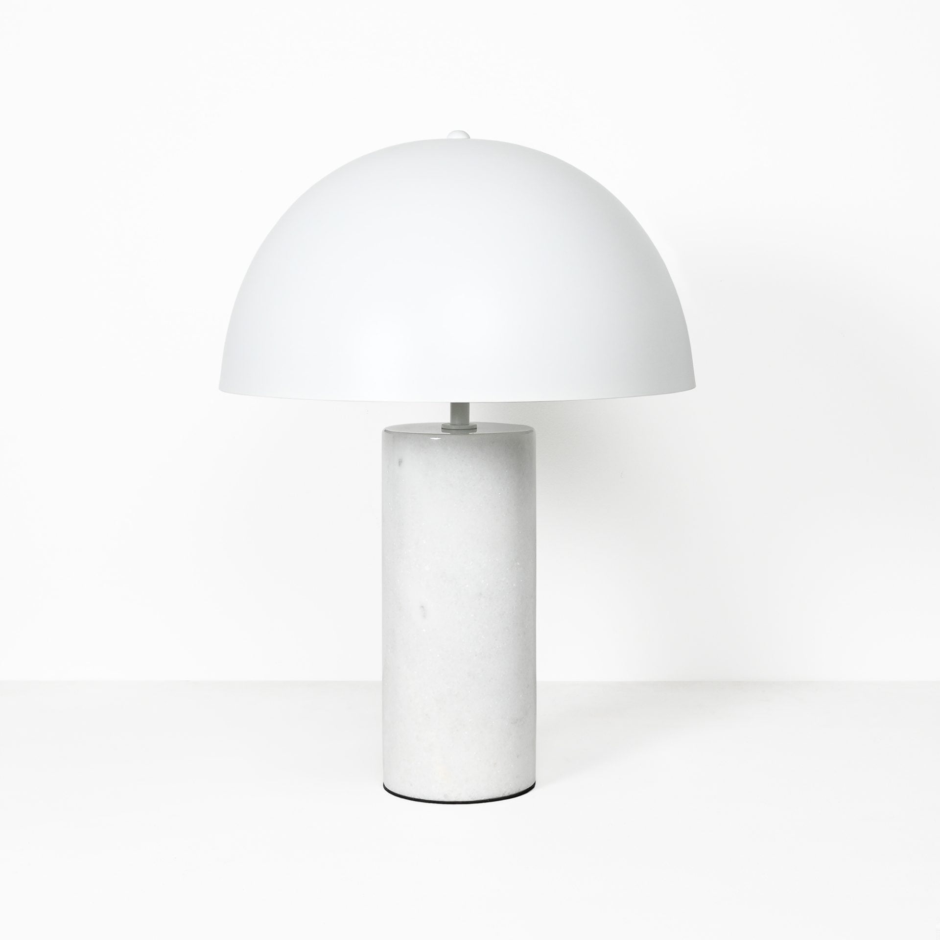 White marble table lamp