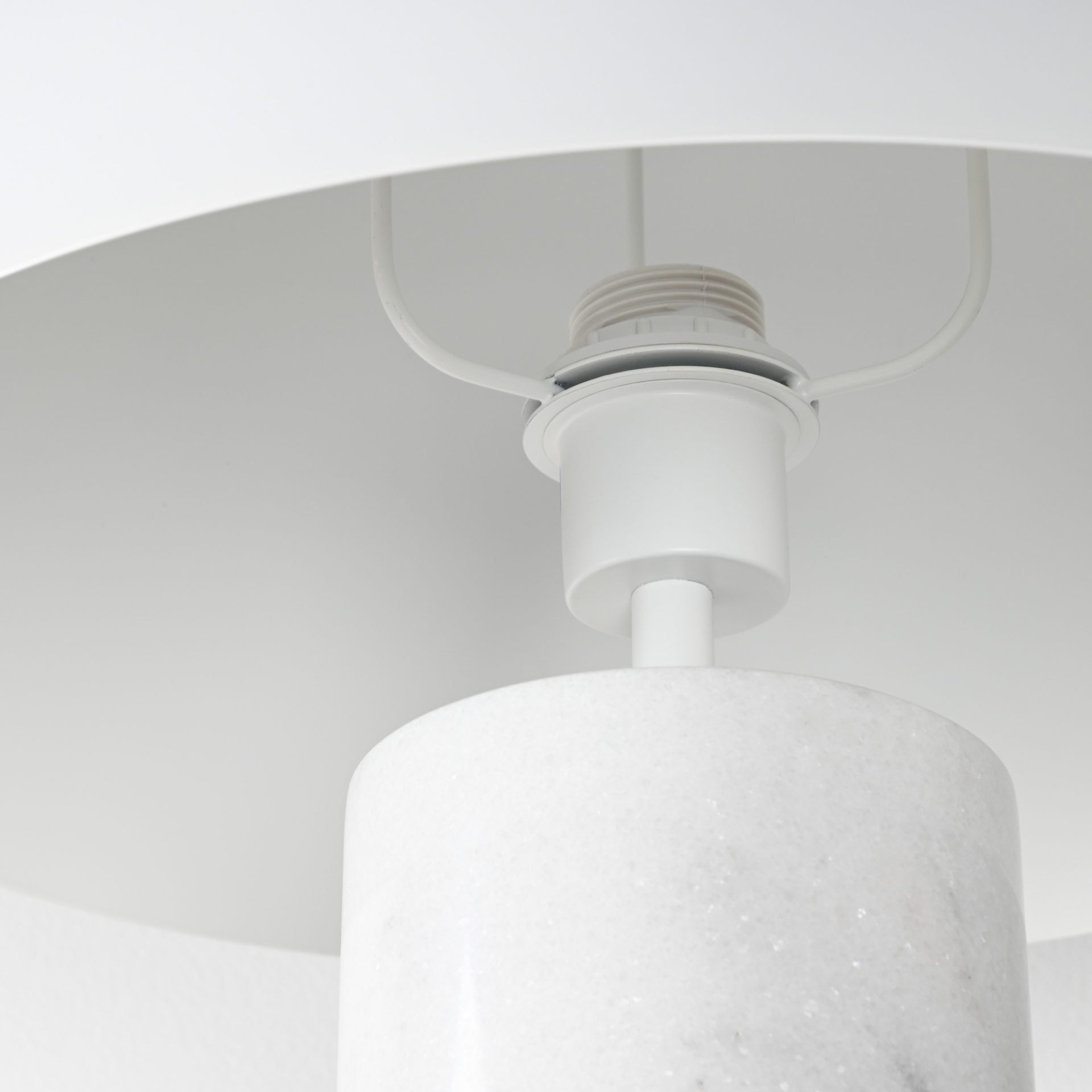White marble table lamp