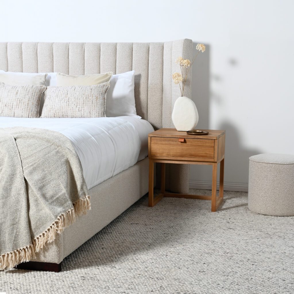 Oatmeal Beige Full Bed