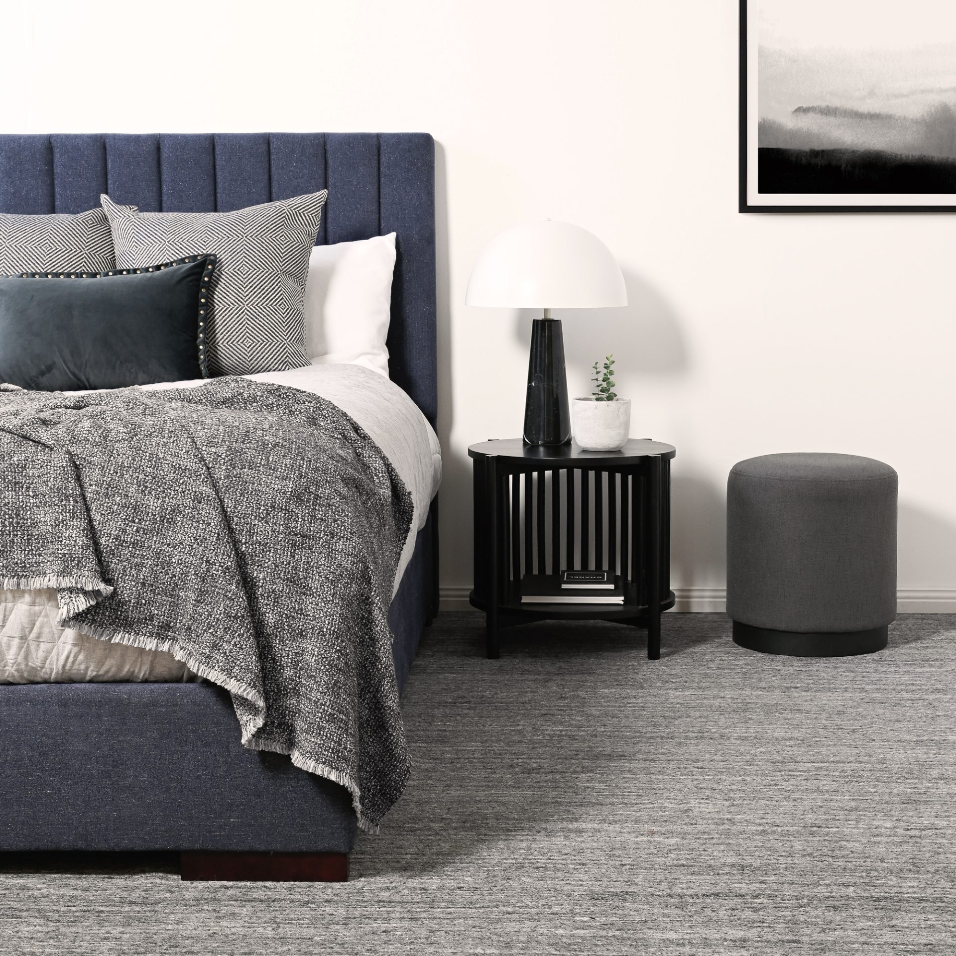 Indigo Sky Blue Headboard