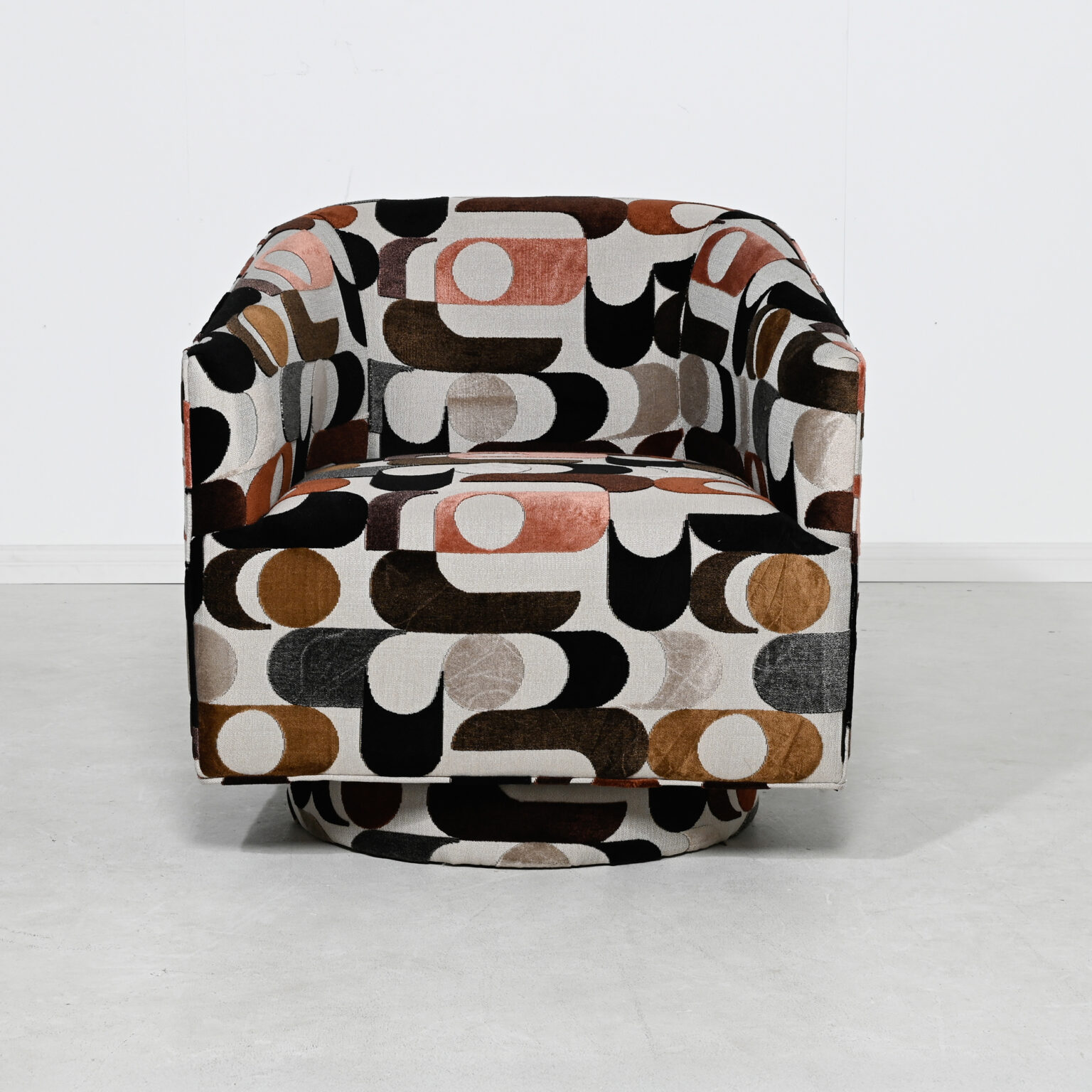 Vintage patterned Swivel Chair